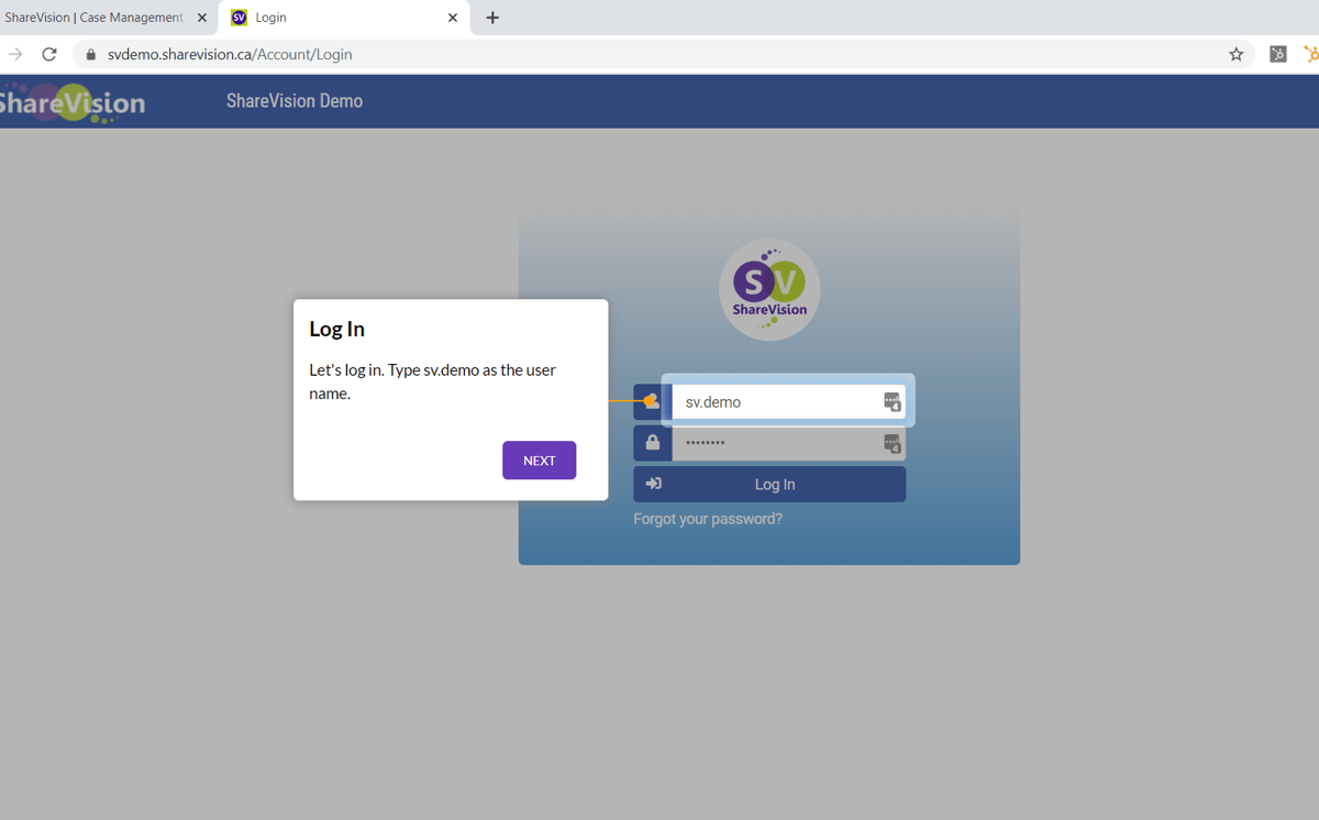 Tour | Case Management Software | ShareVision
